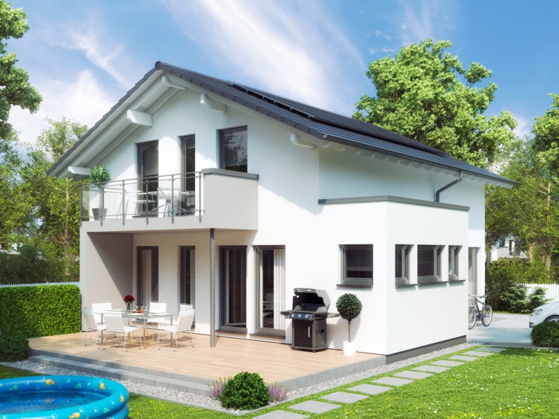 Einfamilienhaus SUNSHINE 143 V7 modern im Bauhausstil - | HausbauDirekt.de