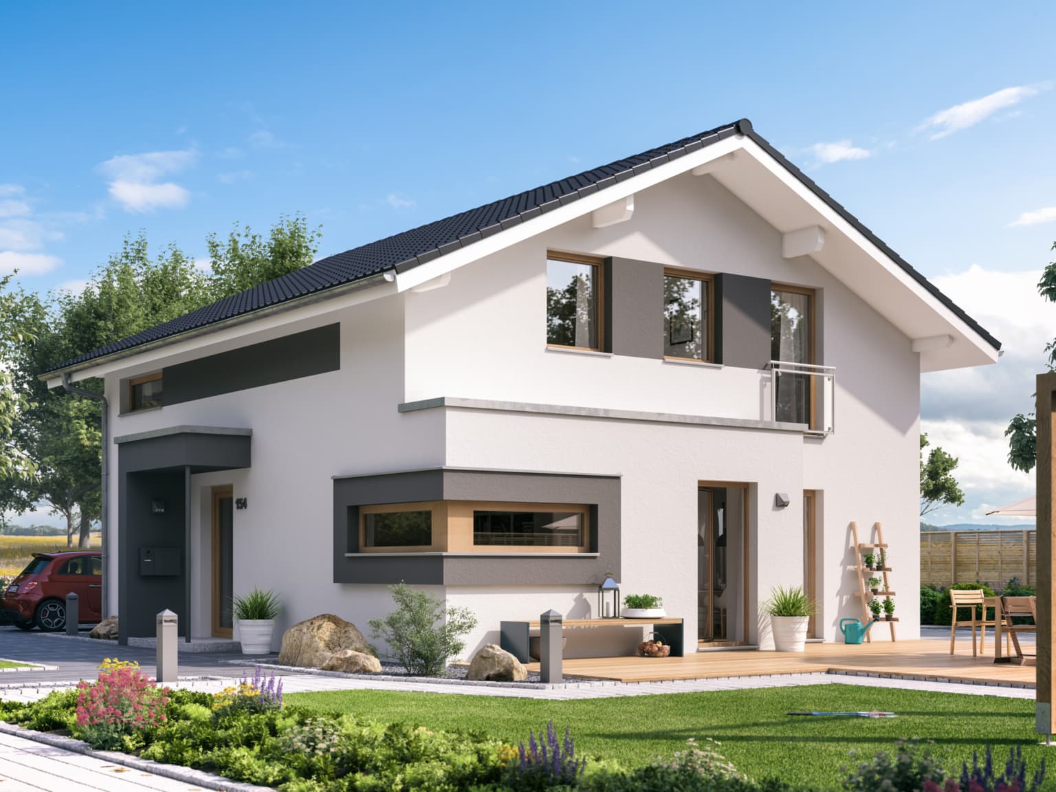 Modernes Fertighaus CONCEPT-M 163 Dresden - | HausbauDirekt.de