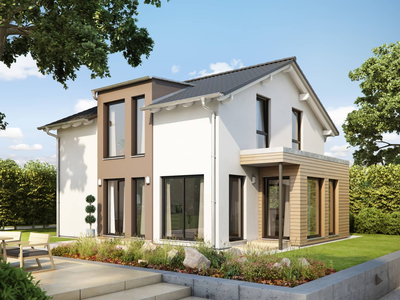 Modernes Fertighaus CONCEPT-M 163 Dresden - | HausbauDirekt.de